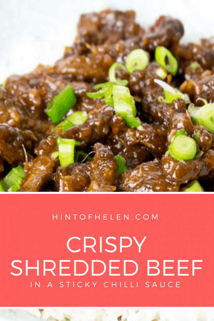 Crispy Shredded Chilli Beef Recipe | Fakeaway | Hint Of Helen