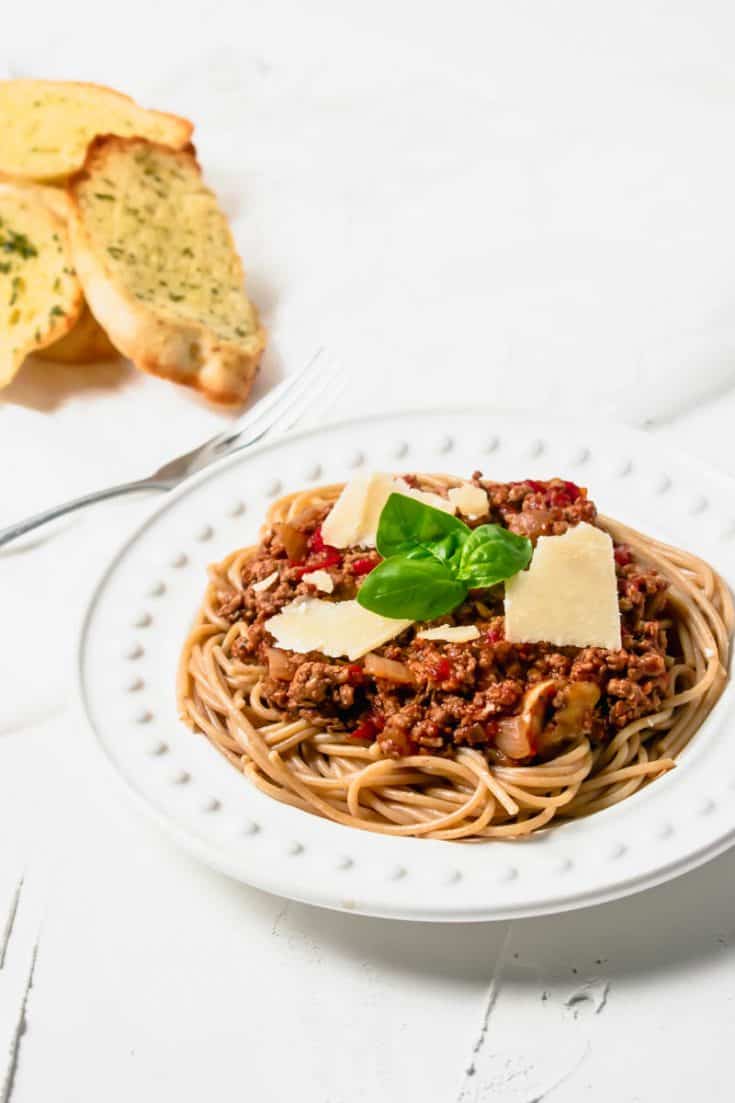Turkey Bolognese Recipe | Healthy Italian Spaghetti | Hint Of Helen