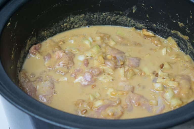 Slow Cooker Satay Chicken Lettuce Cups | Hint Of Helen