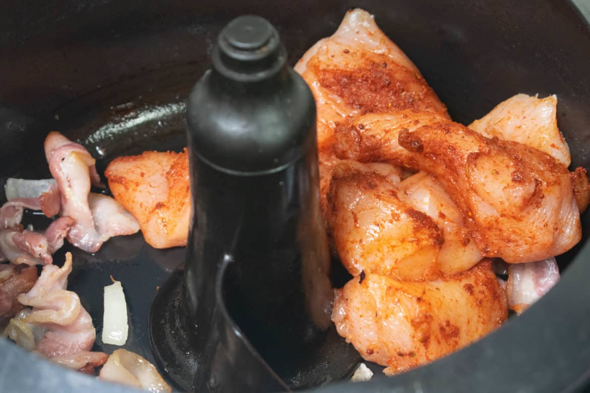 Actifry Hunters Chicken Recipe| BBQ Chicken & Bacon | Hint Of Helen