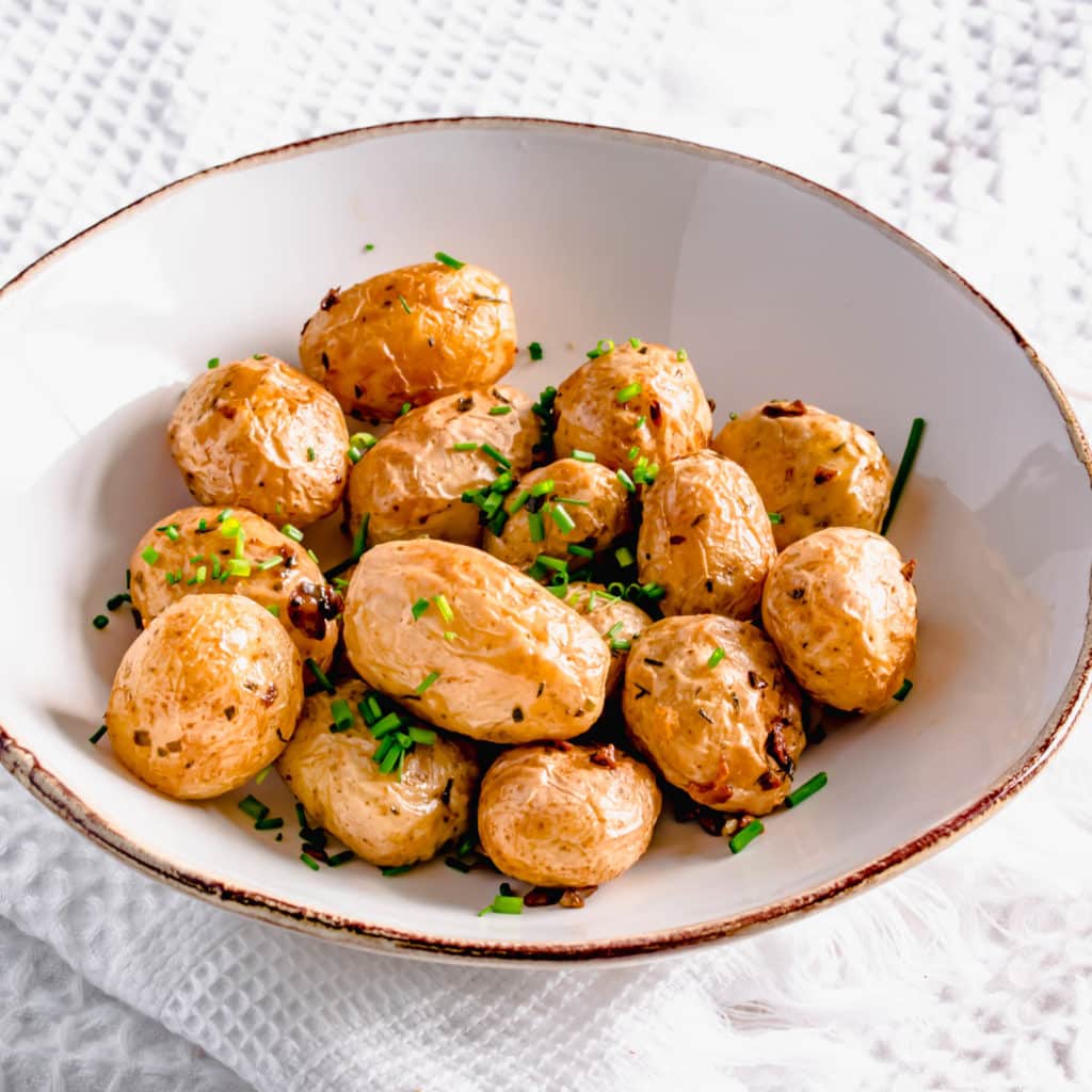 Actifry Garlic & Chive Potato Recipe | Hint Of Helen