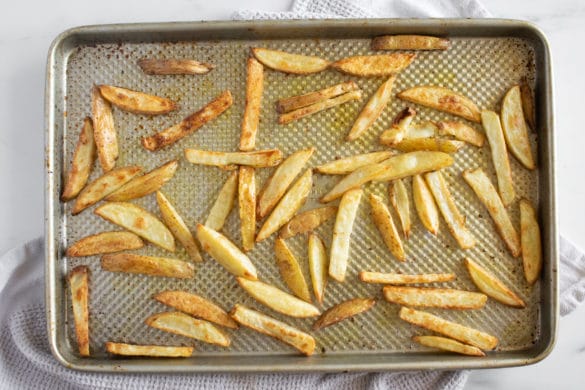 Skin on Fries (Oven Baked) Recipe | Easy Homemade | Hint Of Helen