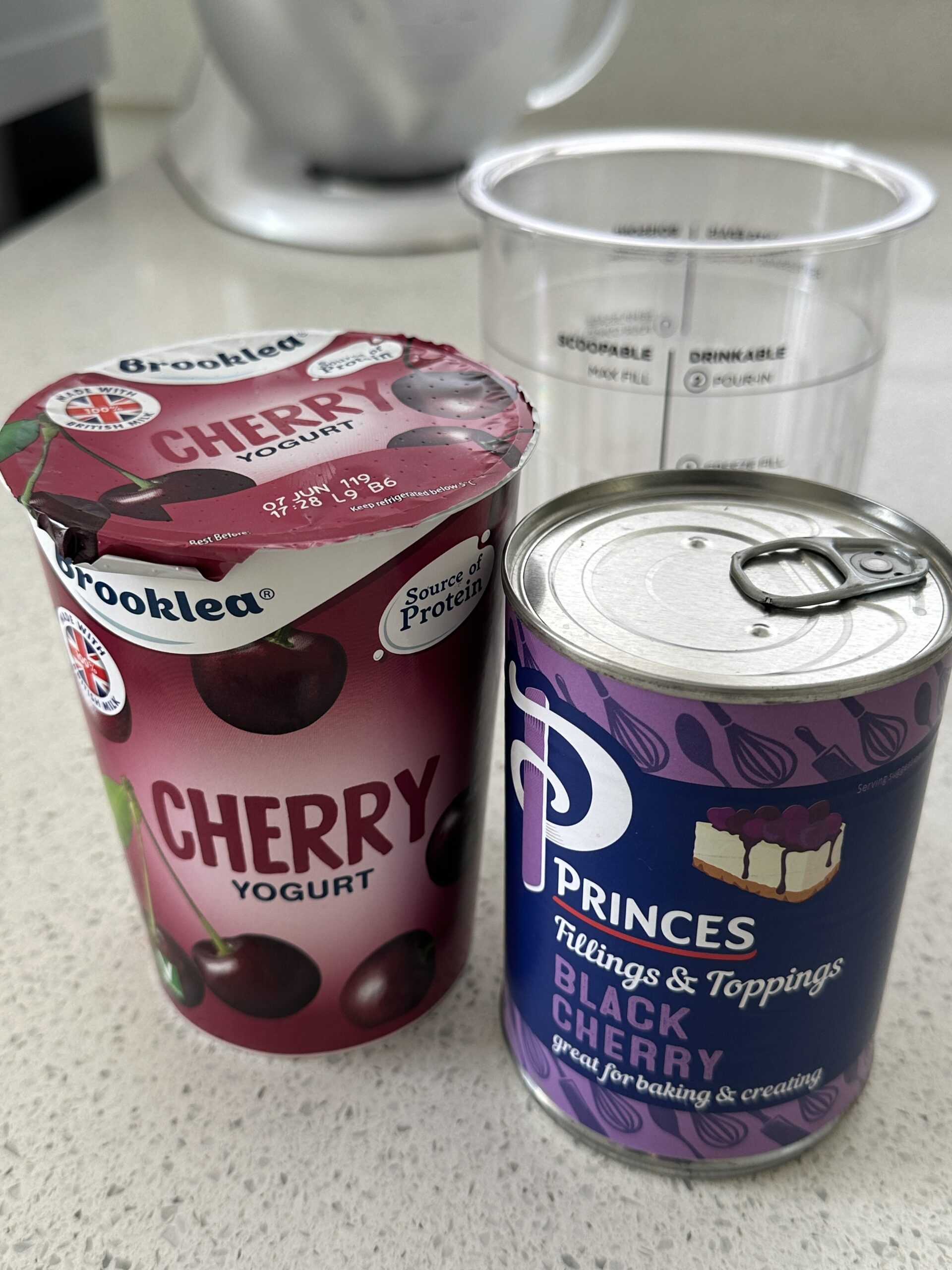 Cherry Frozen Yogurt Pots | Ninja Creami | Hint Of Helen