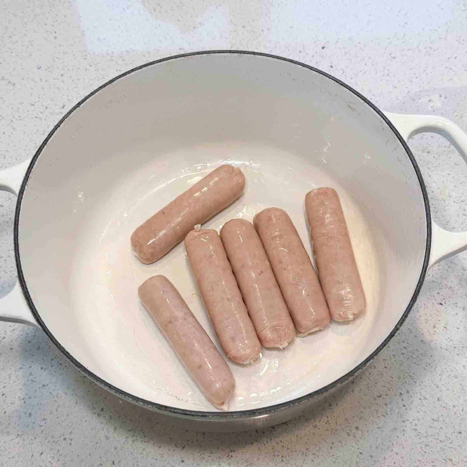 Chicken Sausage Casserole With Dumplings | Hint Of Helen